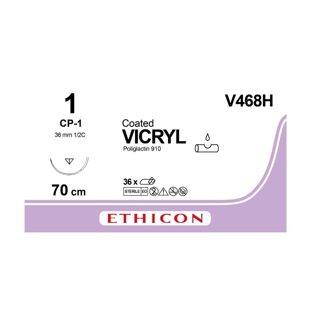 Pharmacy Sales Caribbean Inc. | ETHICON Vicryl Suture 1 CP-1 70cm purple
